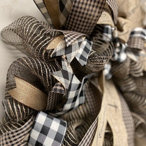 Amazing Grace Ribbon, Farmhouse/country Front Door or Décor/buffalo ...