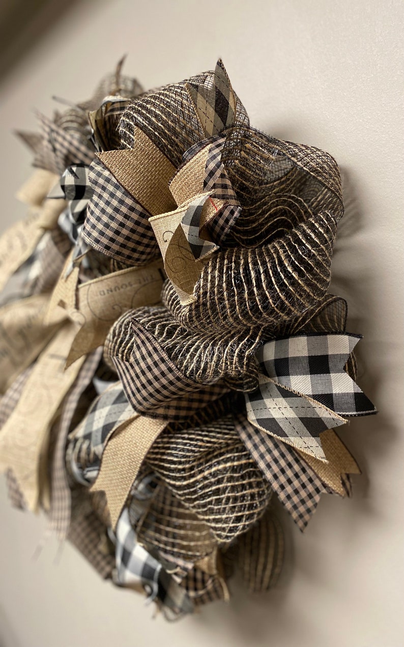 Amazing Grace Ribbon, Farmhouse/country Front Door or Décor/buffalo ...