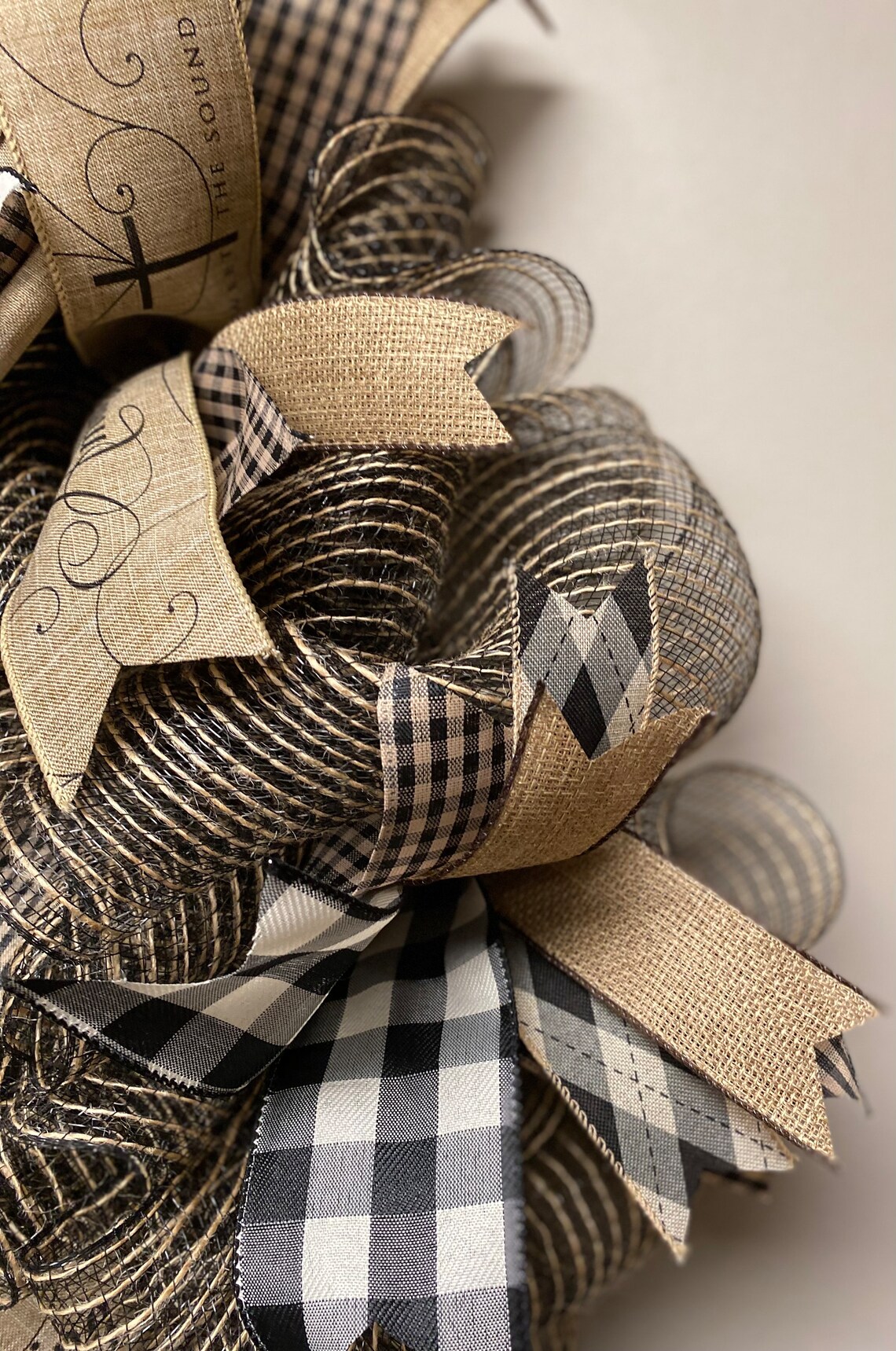 Amazing Grace Ribbon, Farmhouse/country Front Door or Décor/buffalo ...