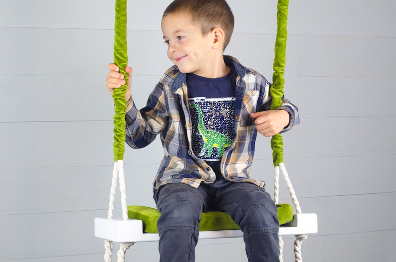 Toddler Swing Indoor Wooden Rope Swing Kids Hanging Swing | Etsy