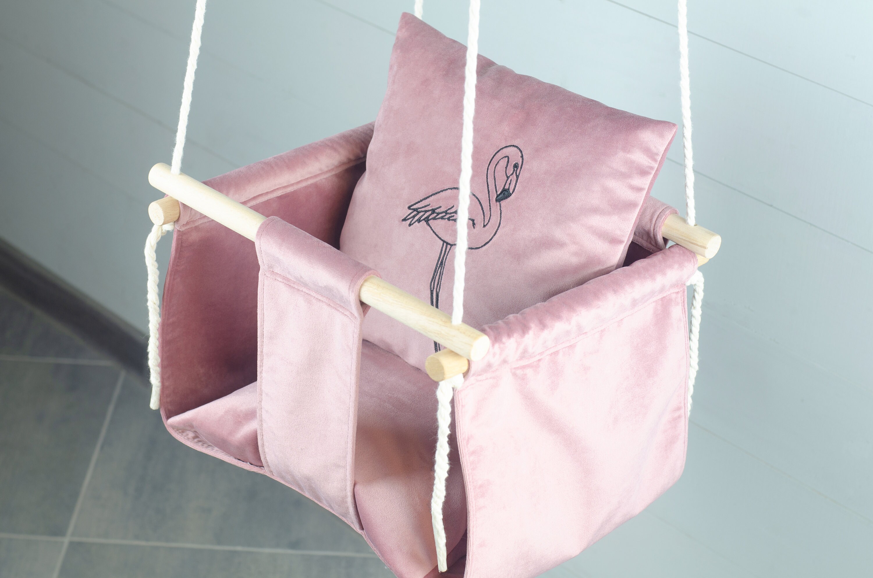 Glamorous Swing Chair Pink, Baby Swing Chair, Personalized Swing Chair ...
