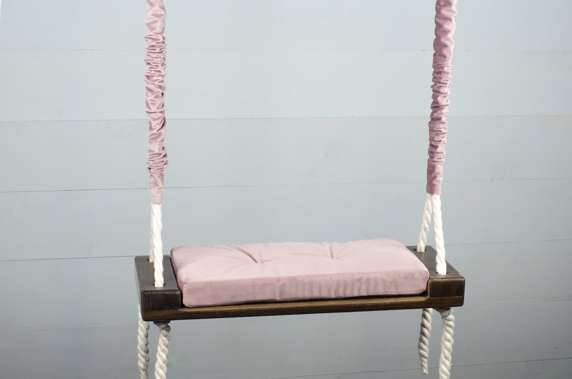 Swing Chair Glamorous Swing Chair Pink Adult Inside Swing | Etsy