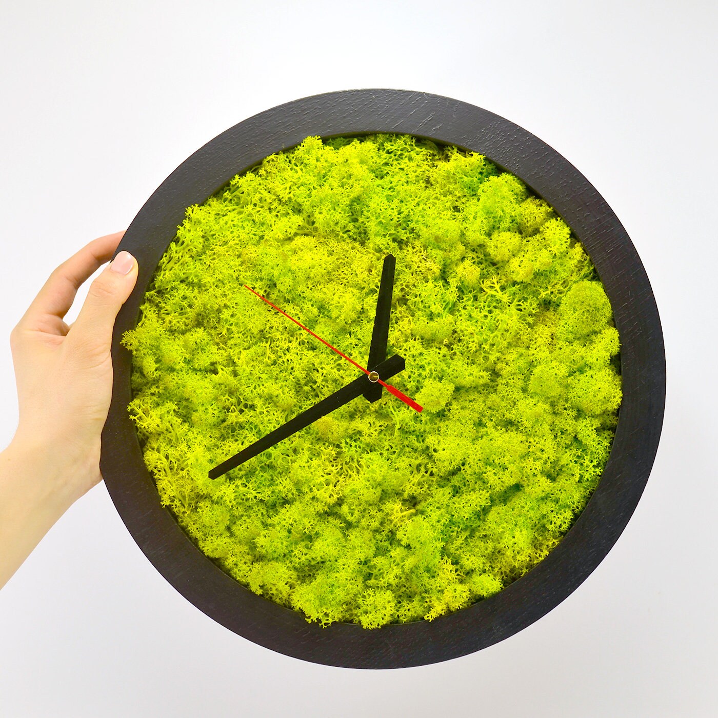 Unique wall clock Charcoal Shade Wall Clock Large Modern | Etsy