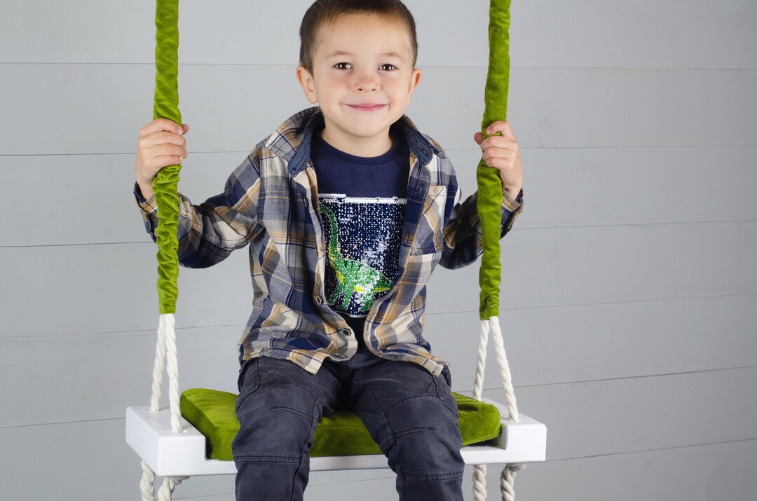 Wooden Rope Swing, Swing Indoor, Kid's Inside Swing, Children Inside ...