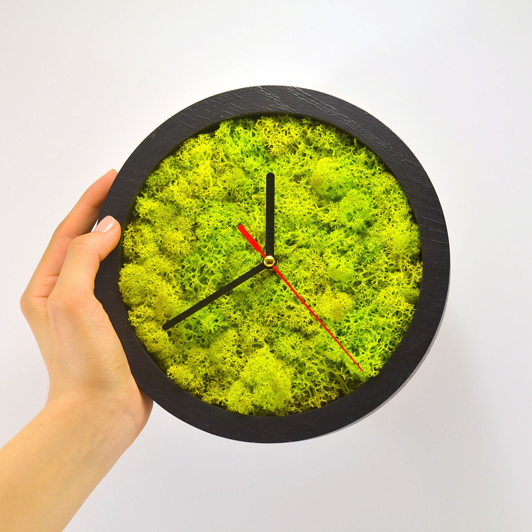 Unique Wall Clock, Charcoal Shade Wall Clock, Large Modern Wall Clock ...