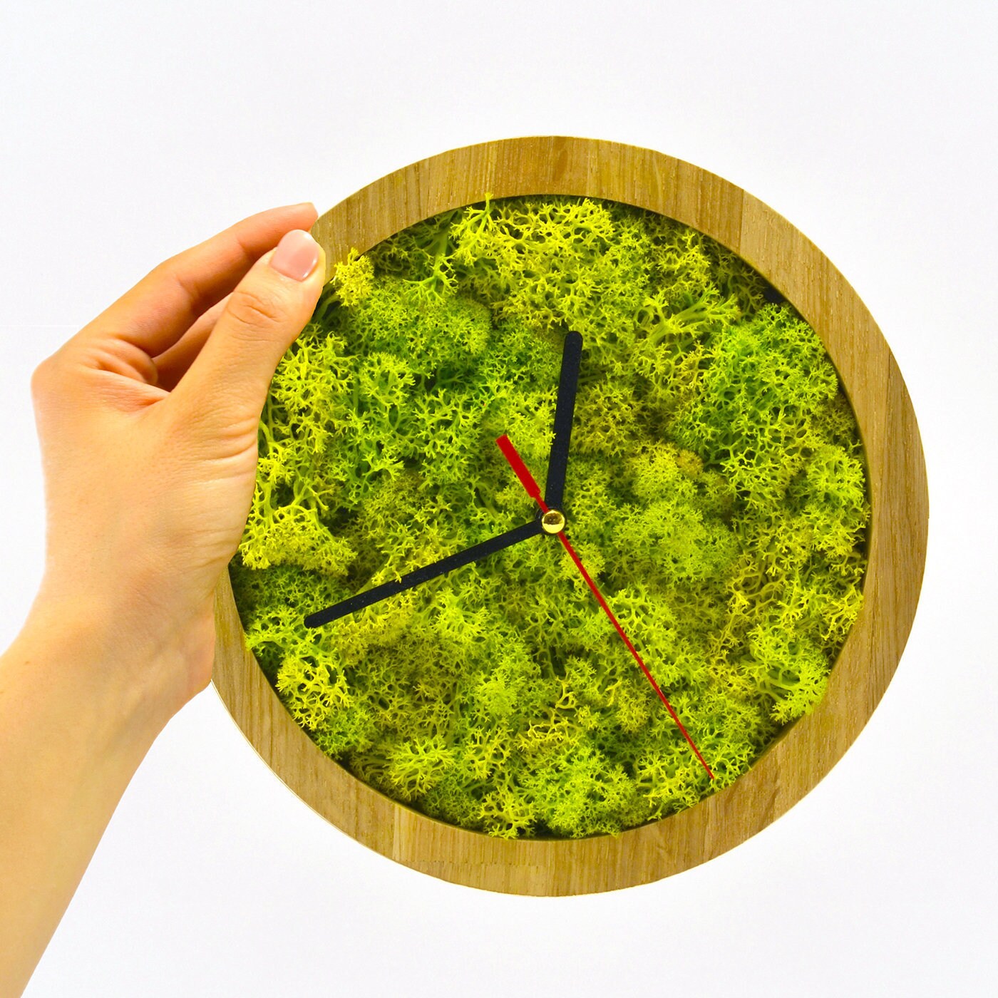 Modern Clock Wood Wall Clock Unique Wooden Clock Natural | Etsy