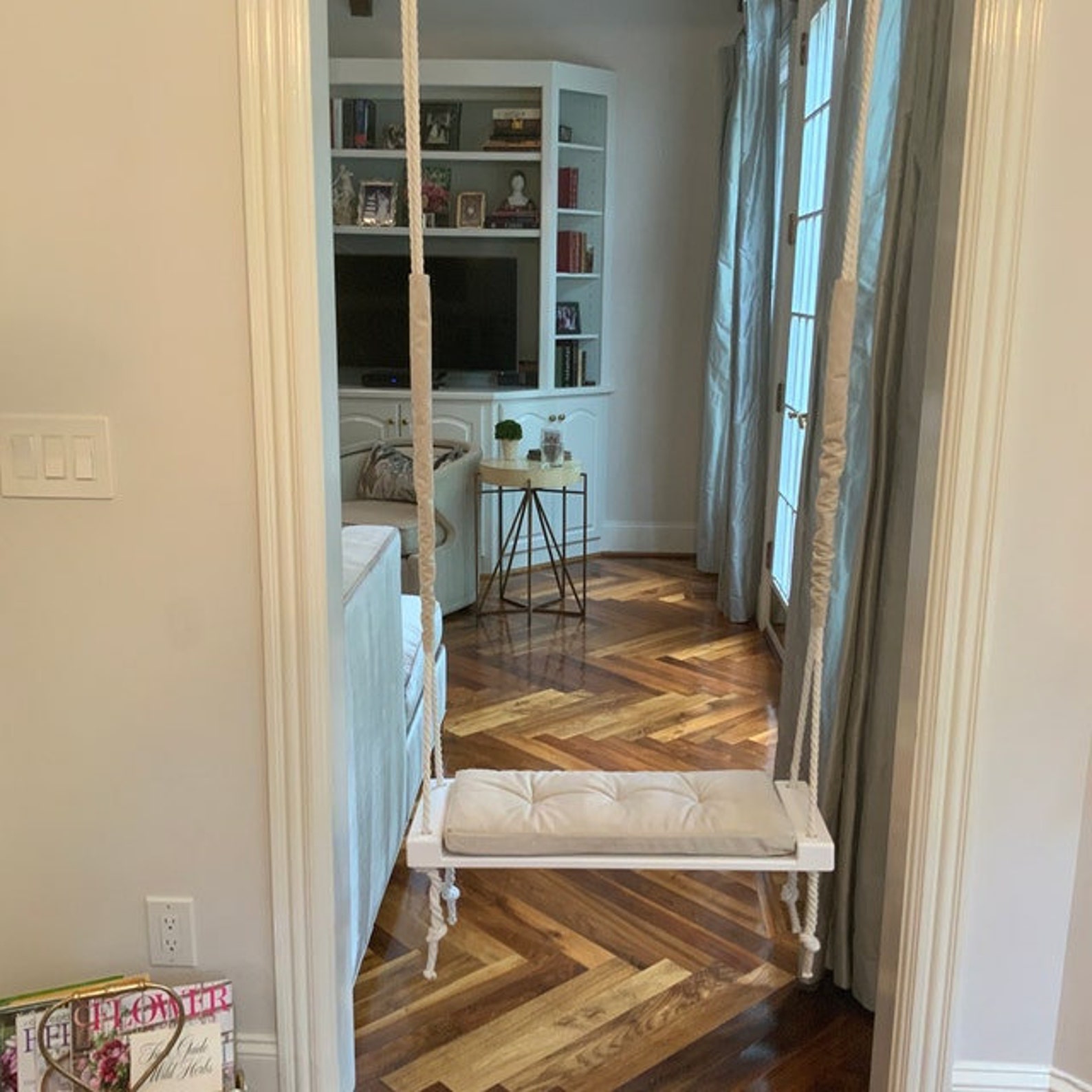 Adult Inside Swing Adult Swing Wooden Rope Swing Toddler | Etsy