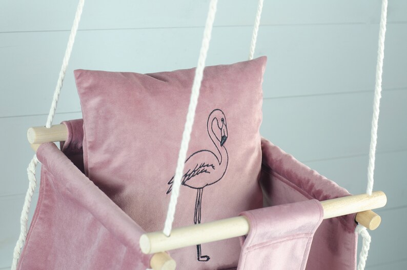 Glamorous Swing Chair Pink, Baby Swing Chair, Personalized Swing Chair ...