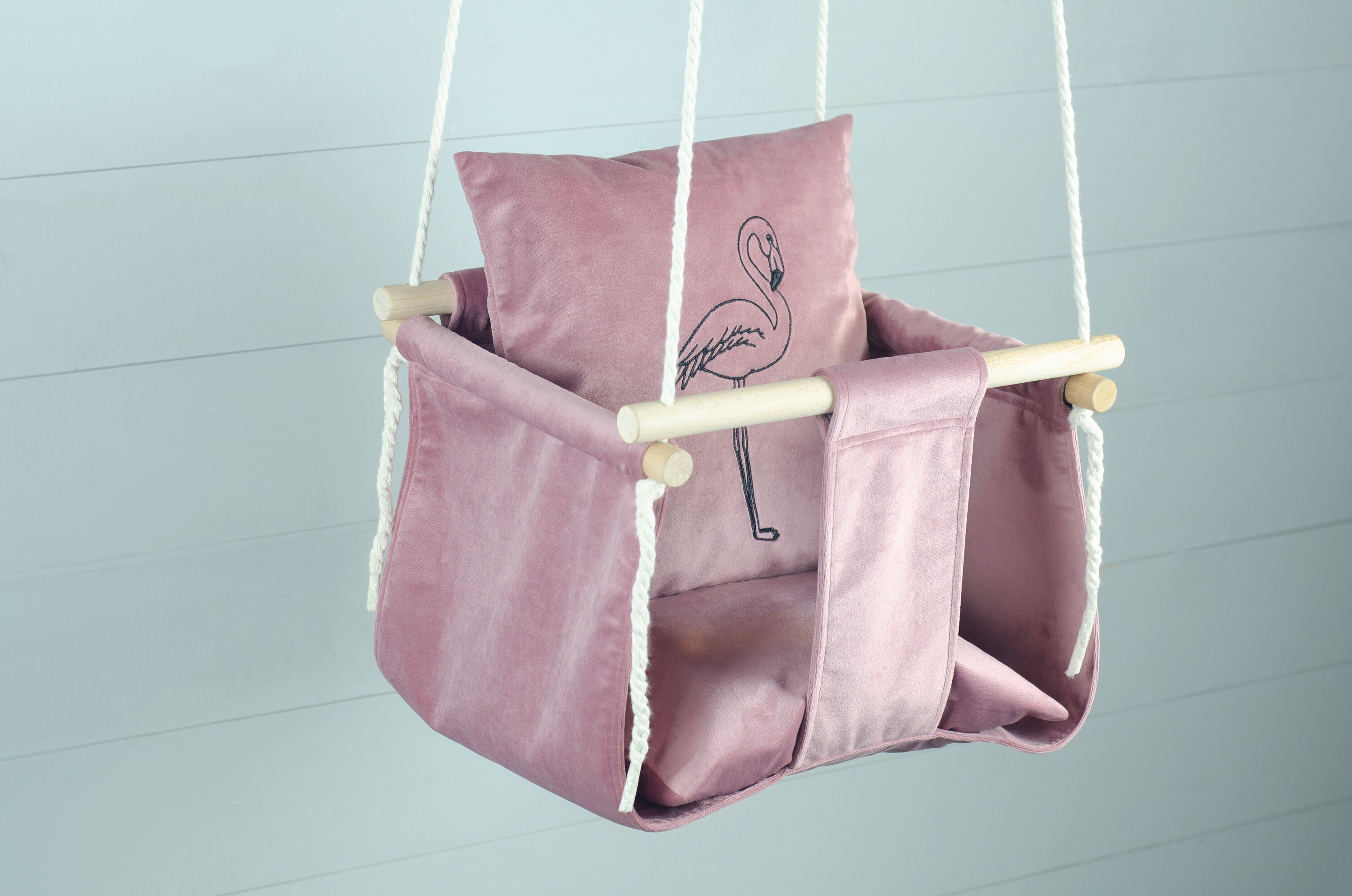 Glamorous Swing Chair Pink, Baby Swing Chair, Personalized Swing Chair ...