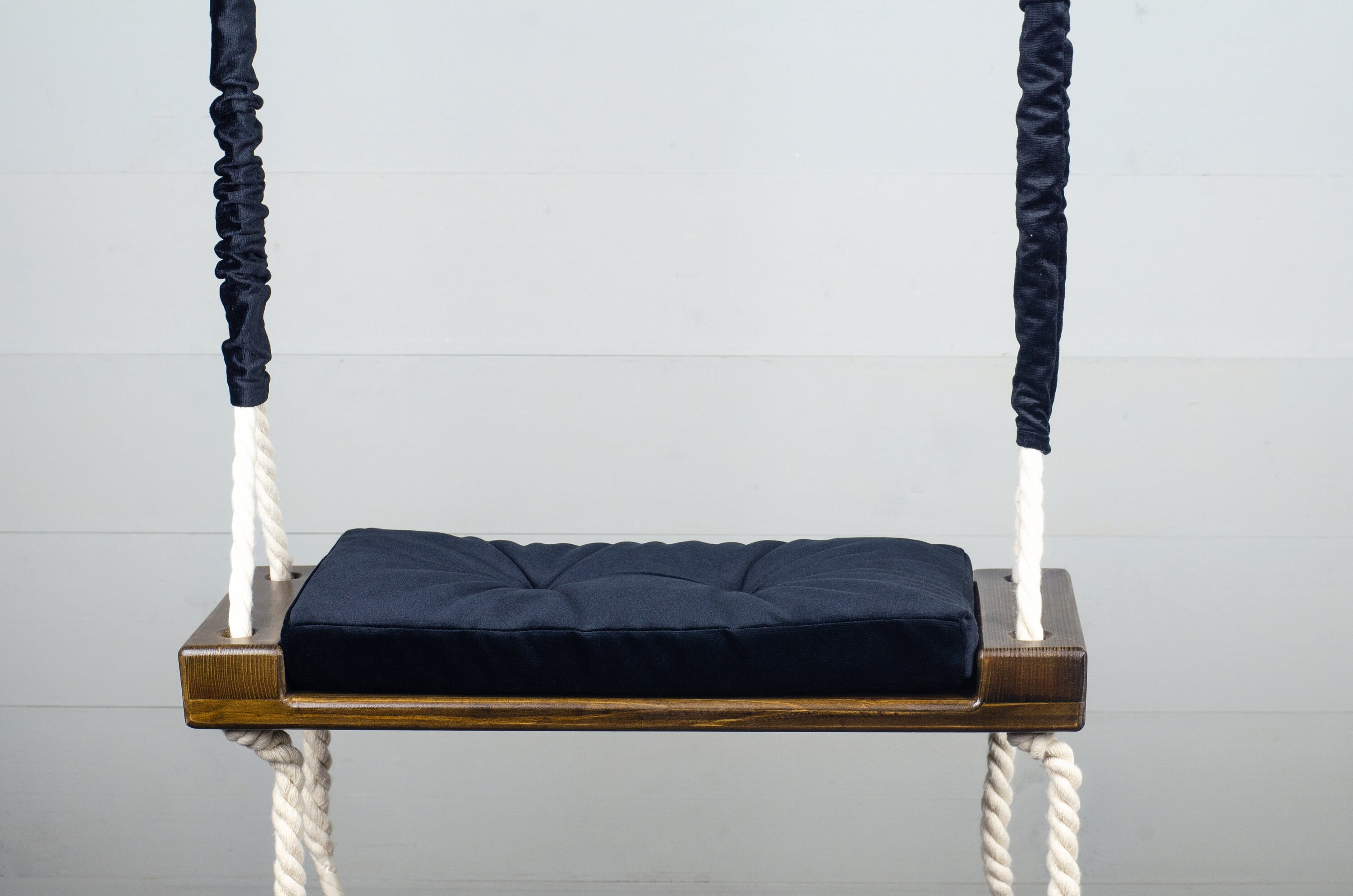 Wooden rope swing adult inside swing toddler swing outdoor | Etsy