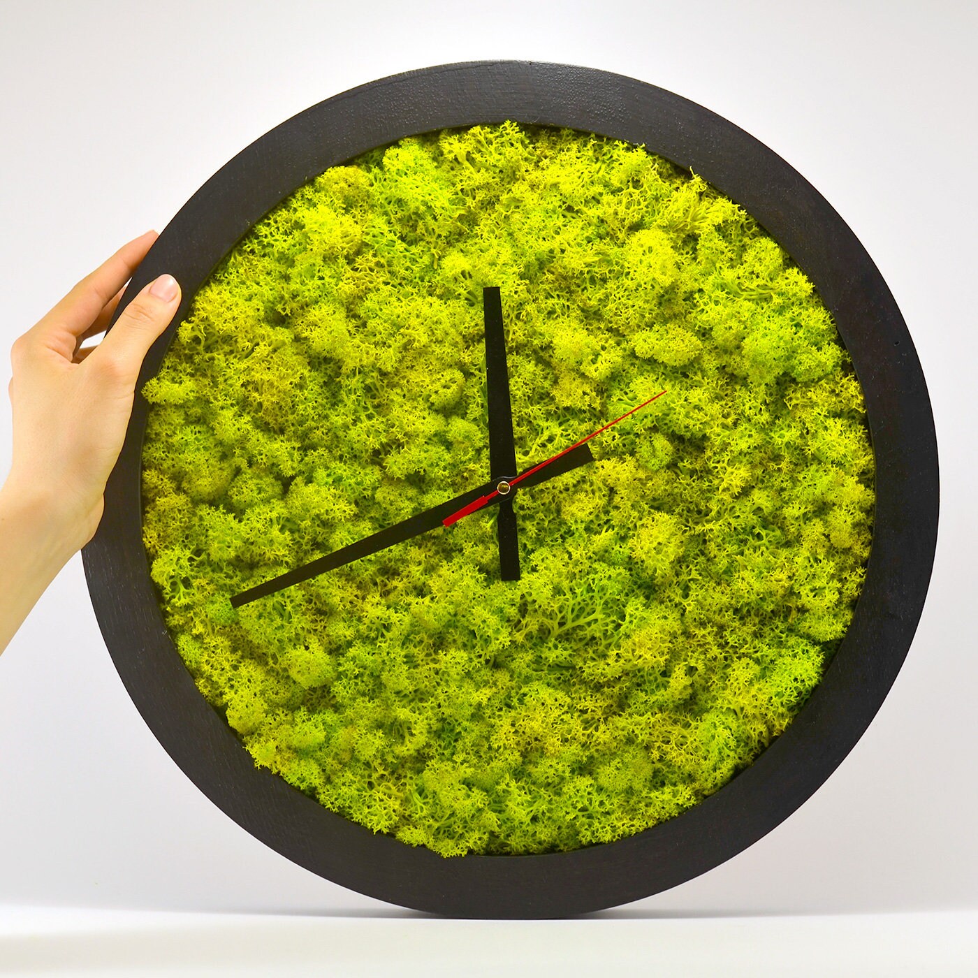 Unique wall clock Charcoal Shade Wall Clock Large Modern | Etsy