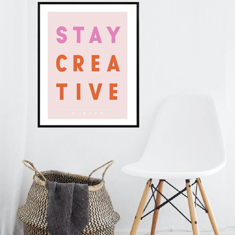 STAY CREATIVE - Always -PINK - Etsy