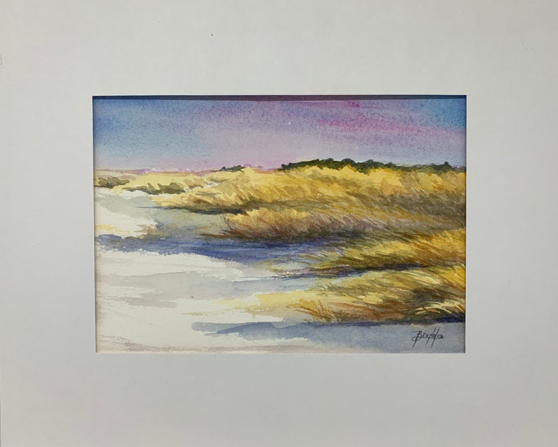 SEA GRASS in the Wind Watercolor Sea Life Beach Life - Etsy
