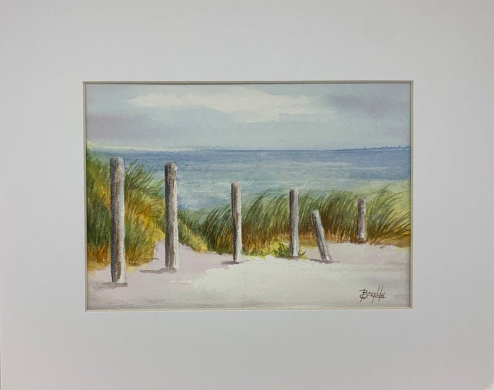 SINGING SEA GRASS Watercolor Art Print With White Borders - Etsy