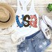4th of July Png Patriotic Png, Hand Drawn Letters, Red White and Blue ...
