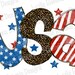 4th of July Png Patriotic Png, Hand Drawn Letters, Red White and Blue ...
