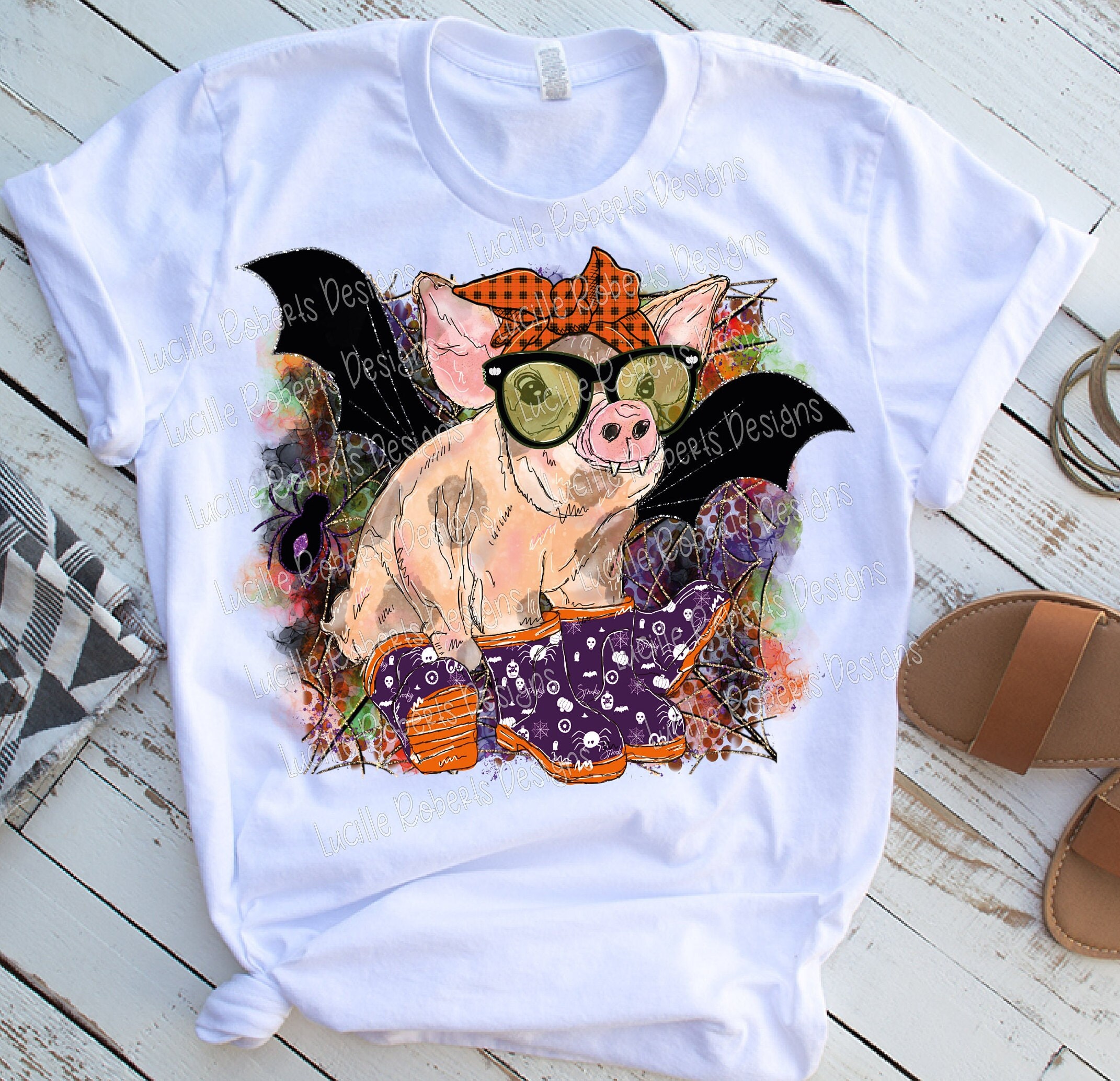 Halloween Pig Png, Vampire Pig Png, Halloween Sublimation, Pig in ...