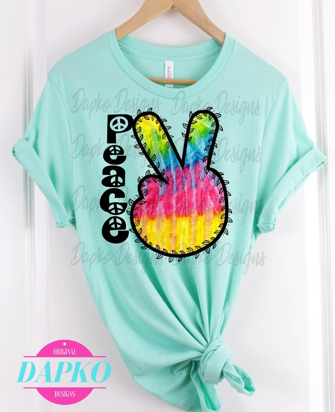 Peace PNG Design, Hippie Tie Dye, Digital Download, Printable Art ...