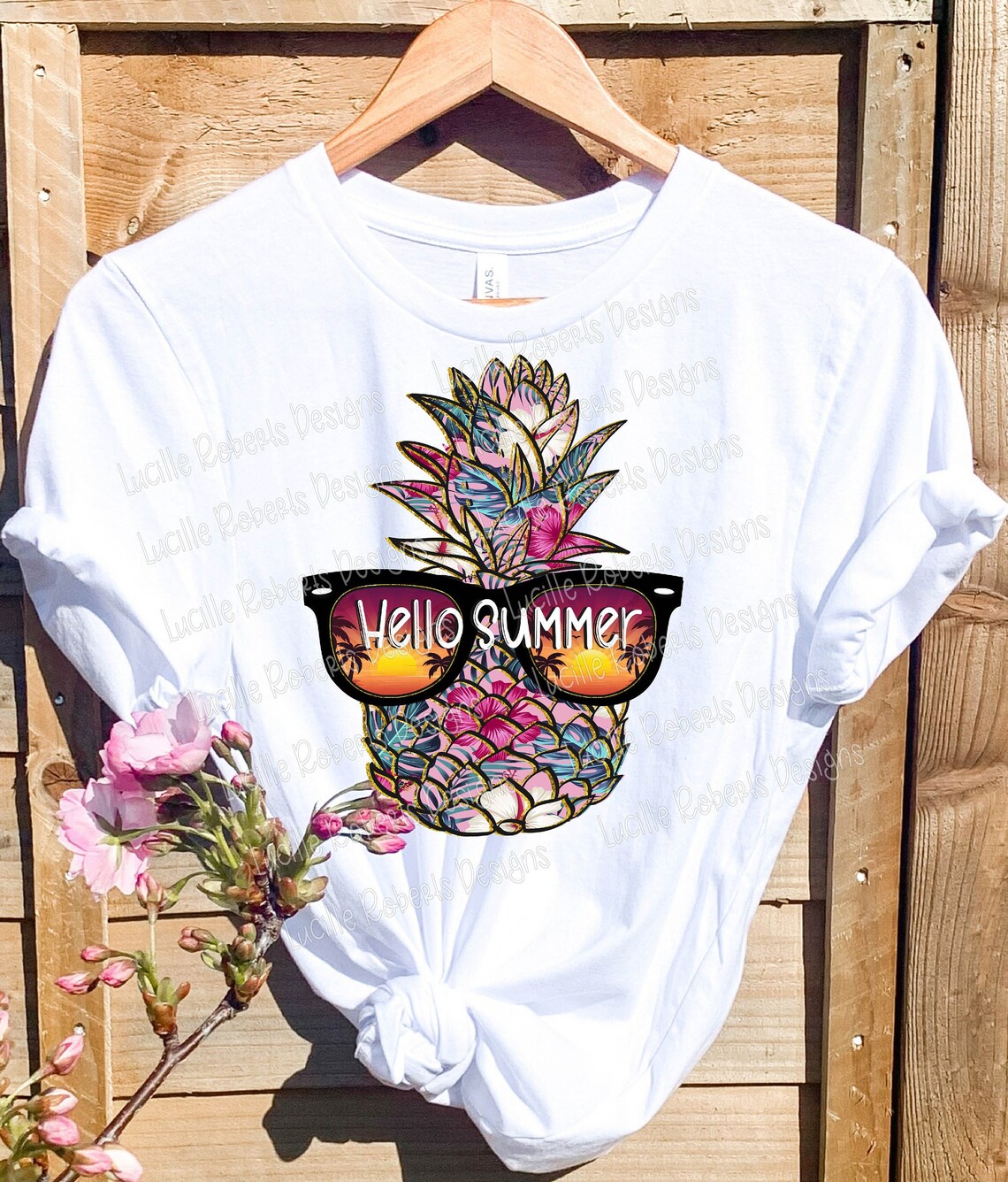 Hello Summer Pineapple Png Summer Time Png Pineapple With - Etsy