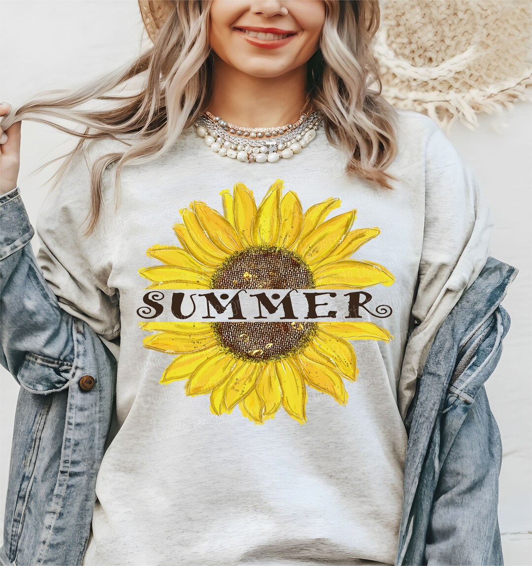 Summer Sunflower Png, Hand Drawn Sunflower, Yellow Painted Sunflower ...