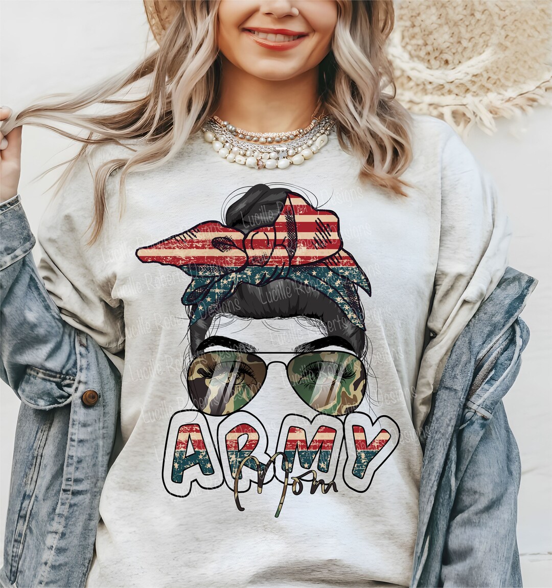Army Mom Png Sublimation, Military Wife Png, Veteran Png, DTG Printing ...