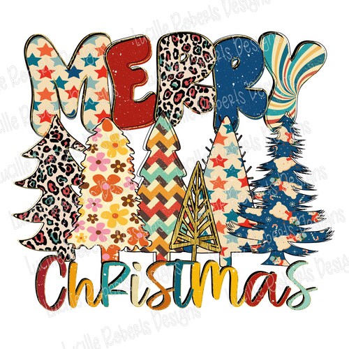 Retro Christmas Png Merry Christmas Sublimation Vintage - Etsy
