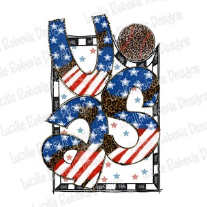 4th of July Png , Patriotic Png, Hand Drawn Letters, Red White and Blue ...