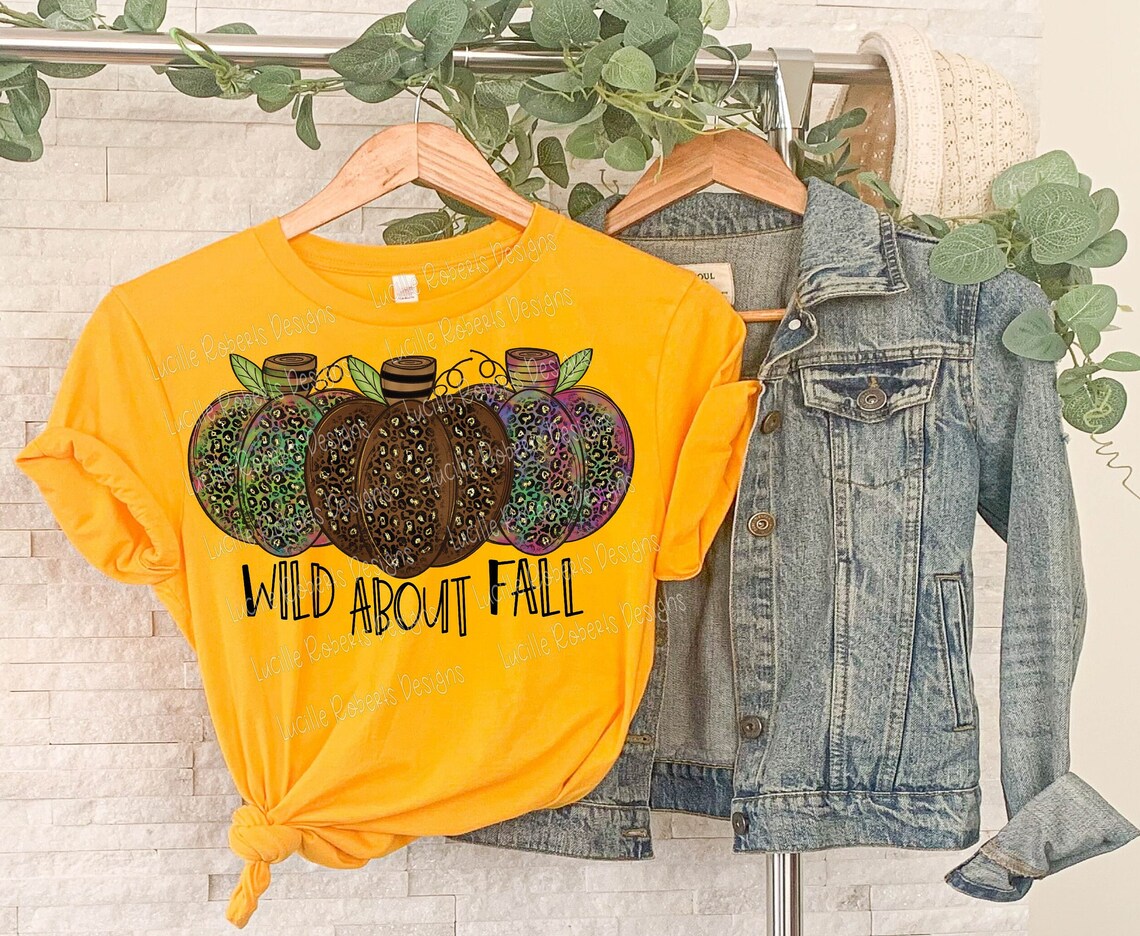 Wild About Fall Png Fall Png for Sublimation Leopard - Etsy