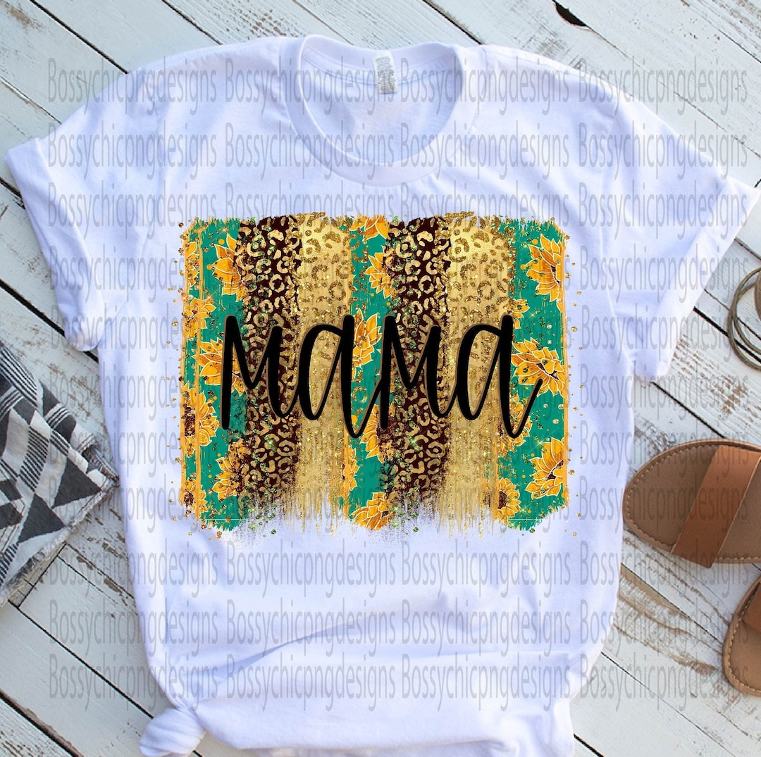 Sunflower Mama Brush Stroke Png, Mother's Day Png, Mama Png Sublimation ...