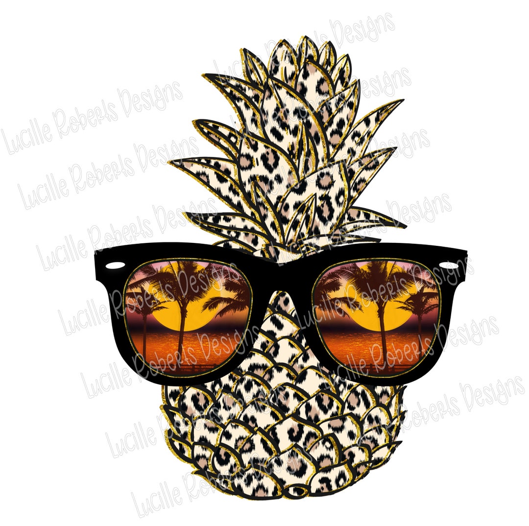 Summer Pineapple Png Summer Time Png Pineapple With Glasses - Etsy