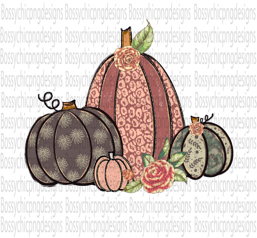 Fall Pumpkin Sublimation Design, Digital Download, Fall Clipart ...