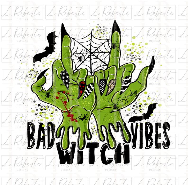 Bad Witch Vibes Png, Halloween Witch Hand, Middle Finger Witch ...