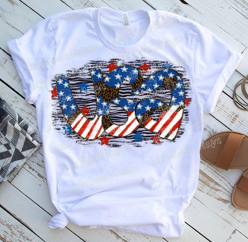 4th of July Png Patriotic Png Hand Drawn Letters Red White | Etsy