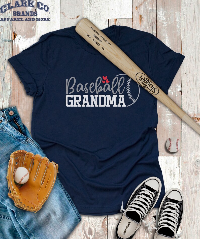 Baseball Grandma Shirt Grandmother Granny Nana Little League Tball Gift ...