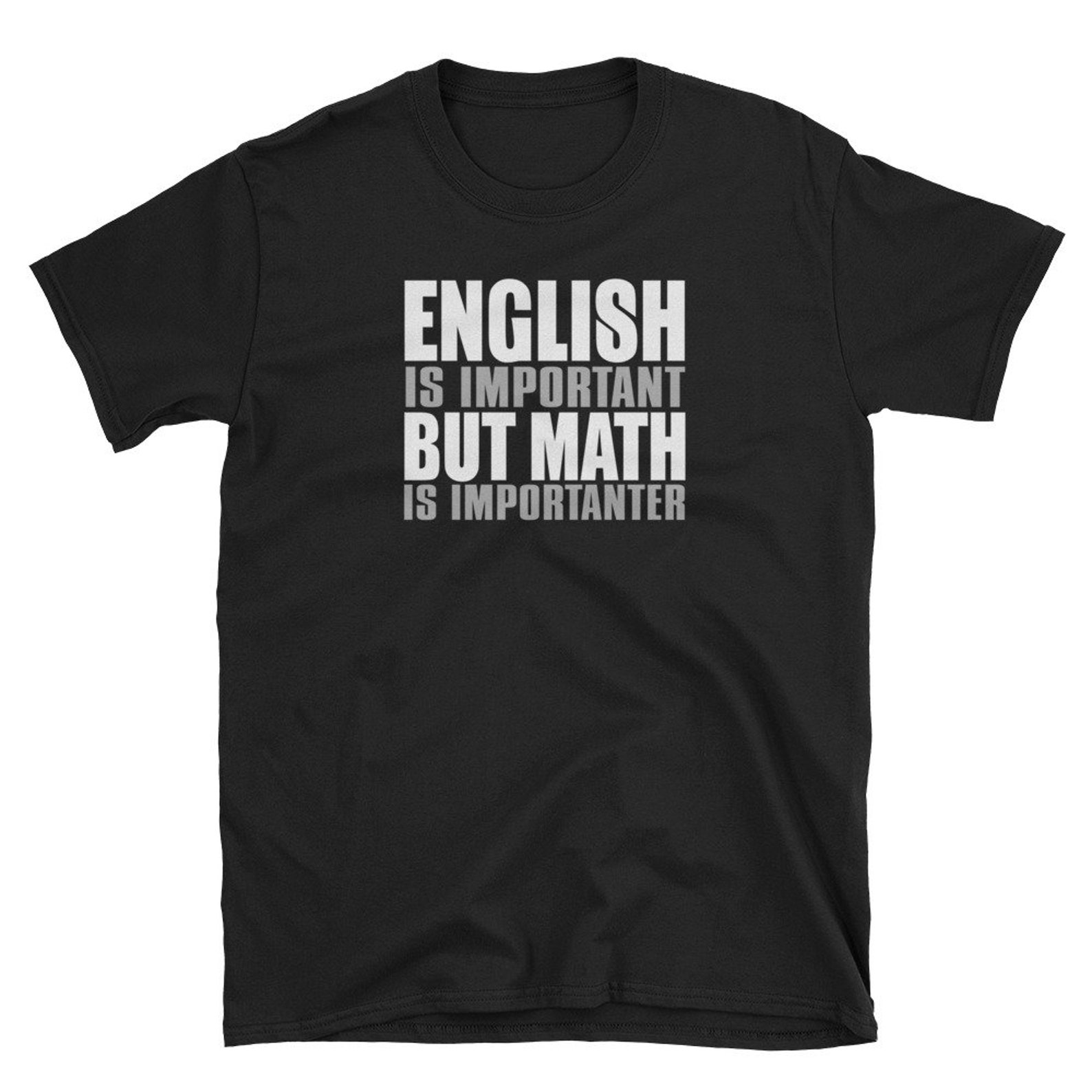 English is Important but Math is Importanter Funny English - Etsy