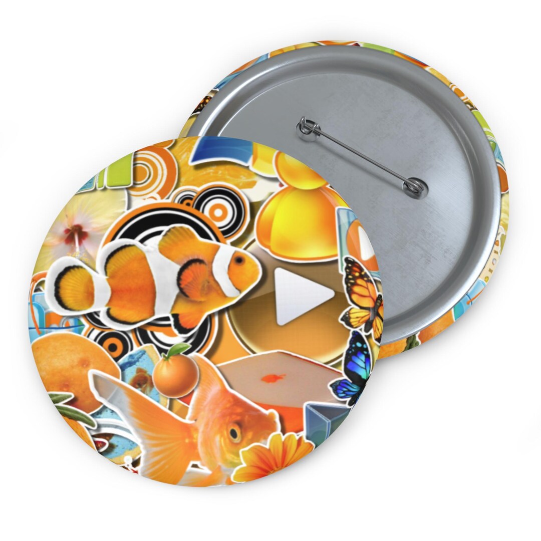 Frutiger Aero Pin Button: Nostalgic Windows XP Lapel Pin - Etsy