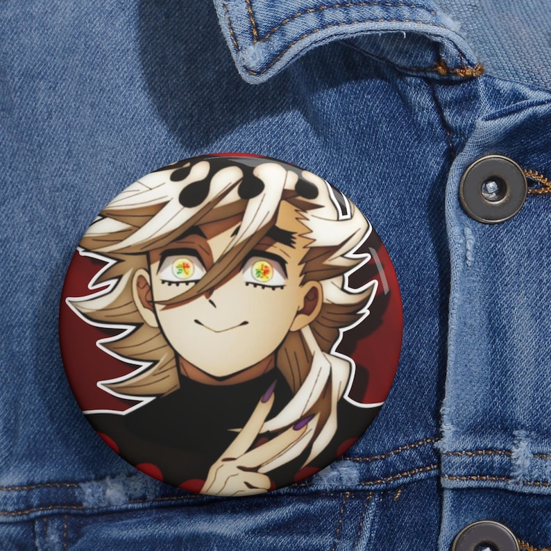 Douma Demon Slayer Pin, Cute Chibi Button - Etsy