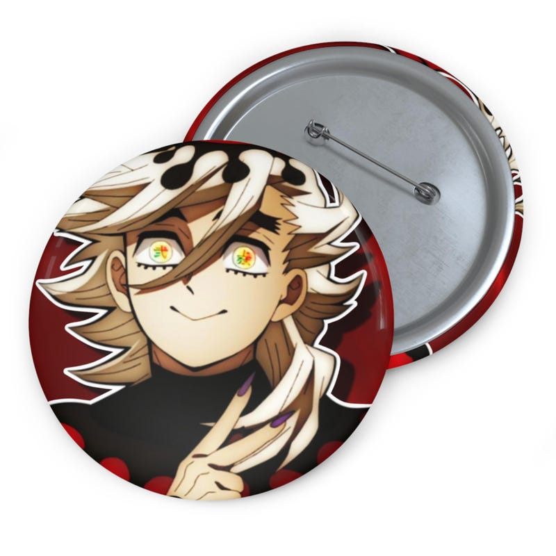 Demon Slayer Pin Button - Etsy