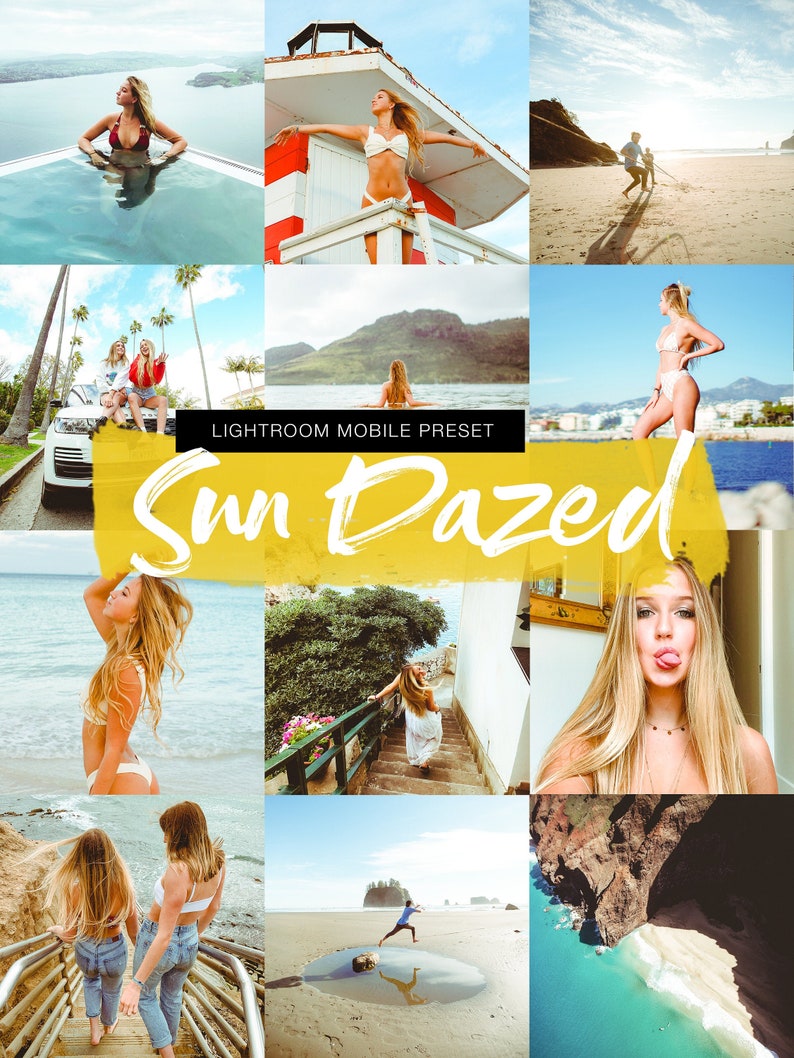SUN DAZED Mobile Lightroom Preset, Blogger Lifestyle Instagram Influencer - Etsy