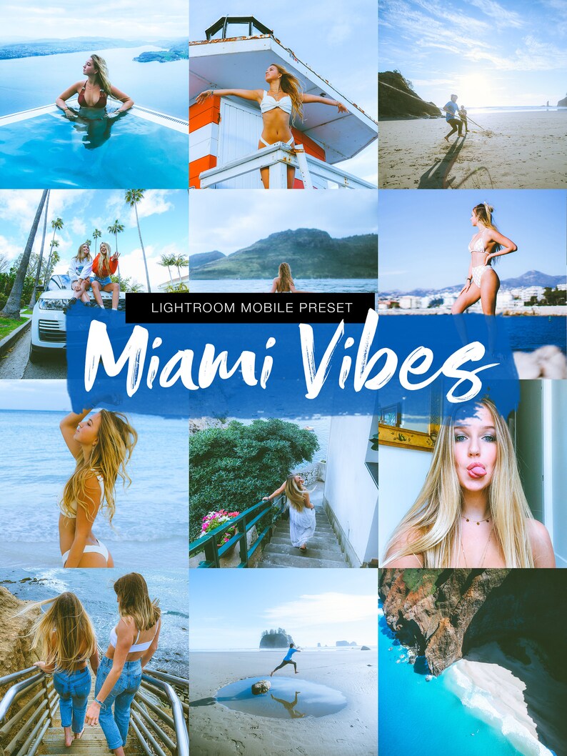 MIAMI VIBES Mobile Lightroom Preset, Blogger Lifestyle Instagram ...