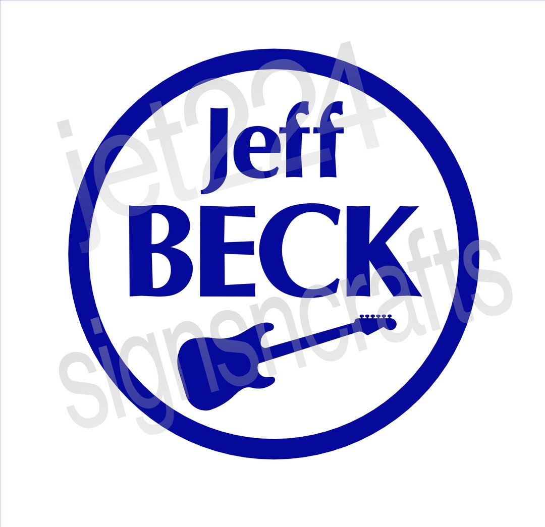 JEFF BECK Decal Sticker, Guitar - Etsy