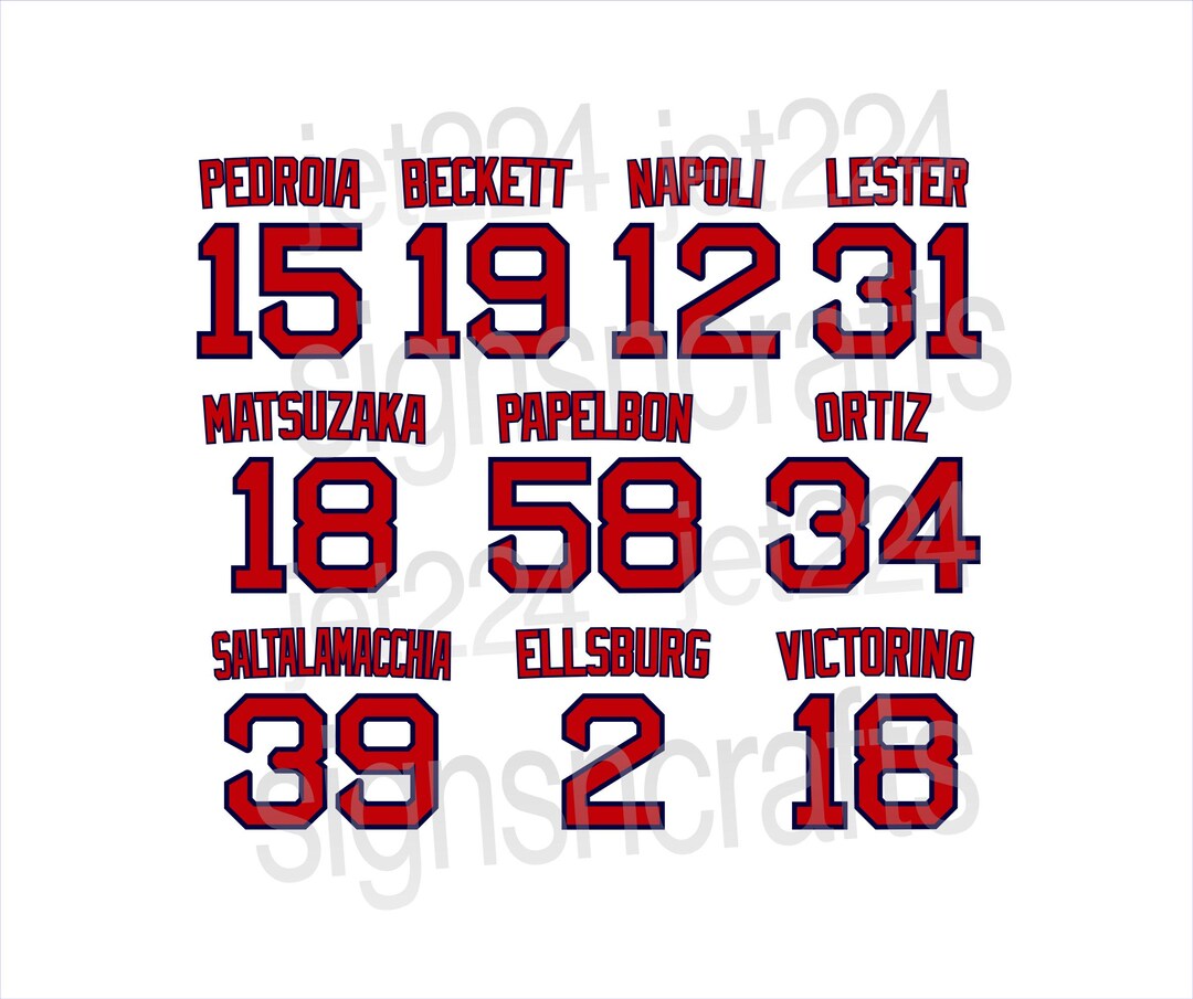 Boston Red Sox DECAL STICKER 2010s Ortiz Papelbon Pedroia + - Etsy