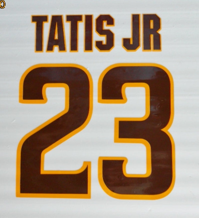 Fernando Tatis JR STICKER DECAL San Diego Padres Jersey Card | Etsy