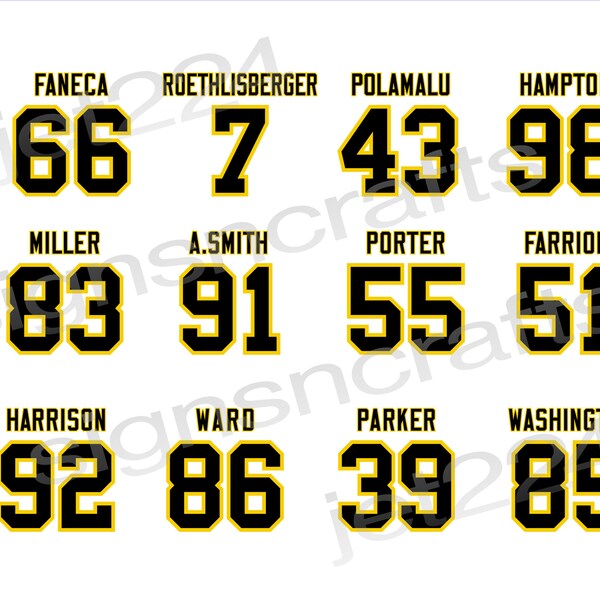 Steelers Jersey - Etsy
