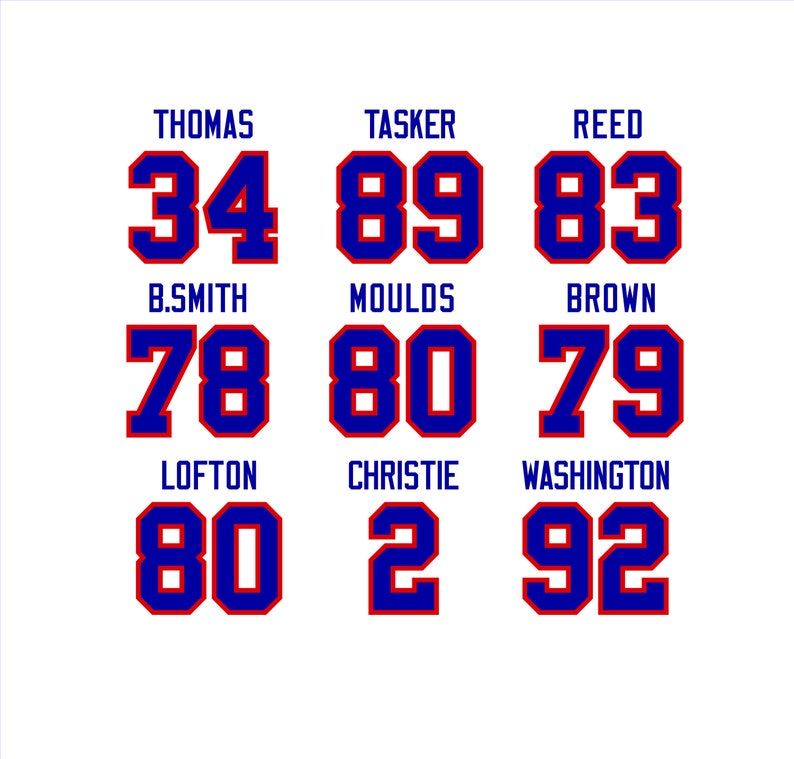 Buffalo Bills STICKER DECAL 1990s Thomas Tasker Reed Lofton - Etsy