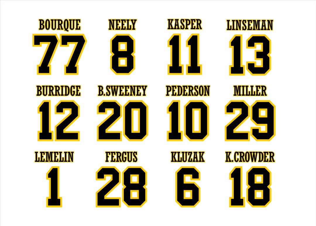 Boston Bruins DECAL STICKER 80s Bourque Neely Pederson - Etsy