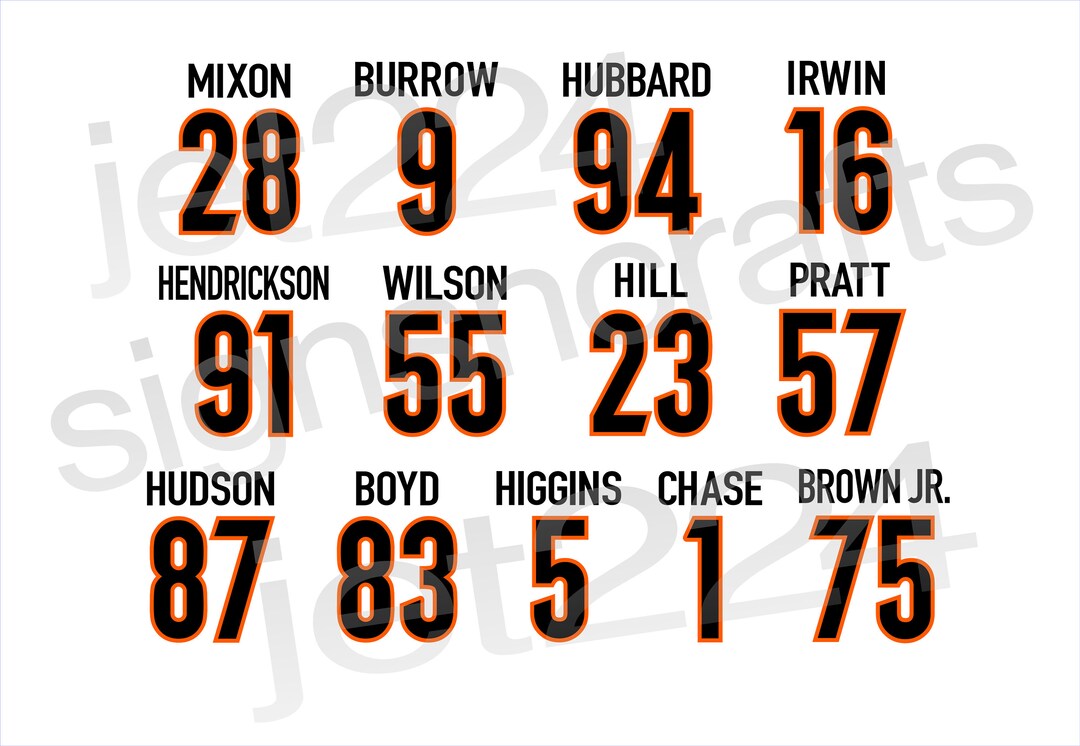 Cincinnati Bengals STICKER DECAL Burrow Chase - Etsy