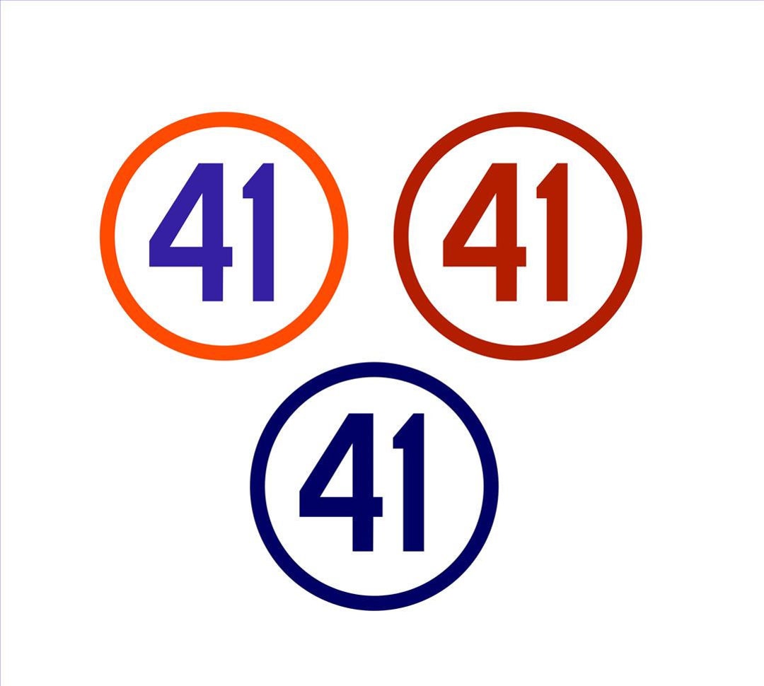 Tom Seaver 41 STICKER DECAL Mets Baseball Pitcher Hall of Fame ...