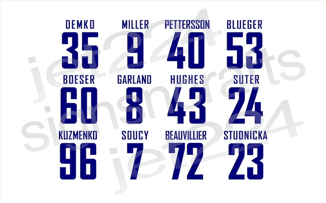Vancouver Canucks STICKER DECAL Pettersson Miller Demko - Etsy Canada