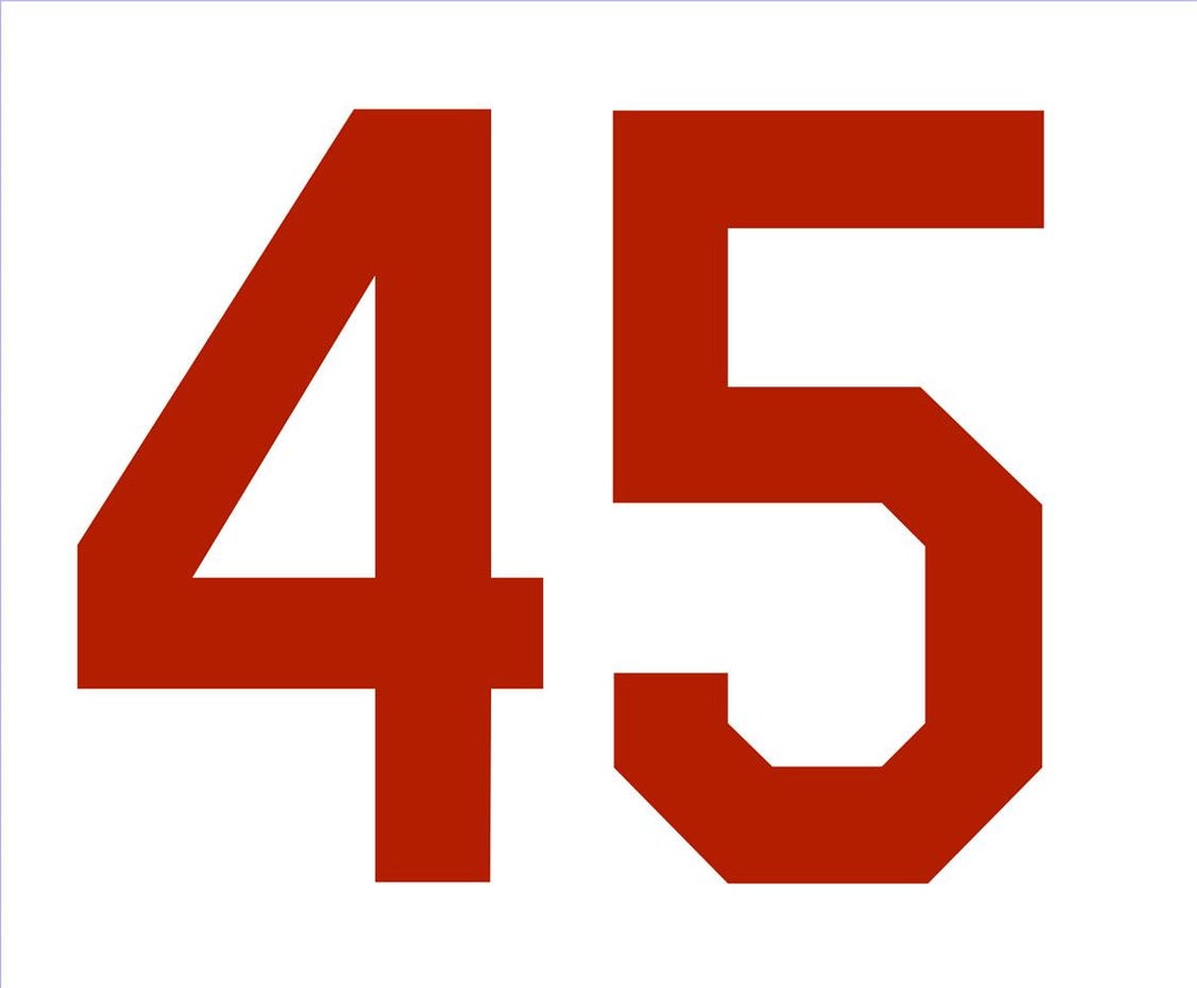 Bob Gibson 45 STICKER DECAL St. Louis Cardinals Baseball Pitcher Jersey ...